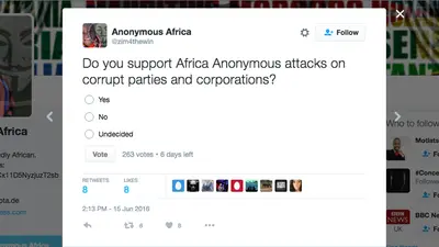 Anonymous Africa cyber hackers shut down Gupta-linked websites