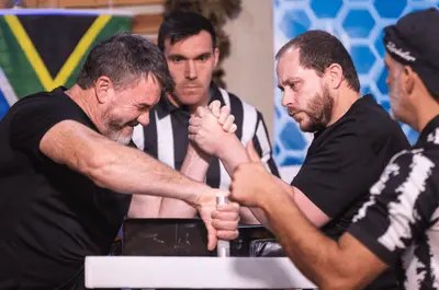 Muscles, momentum as national arm-wrestling champs dominate Klein Parys ...